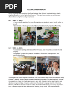 Annex A - Accomplishment Report For DTR | PDF