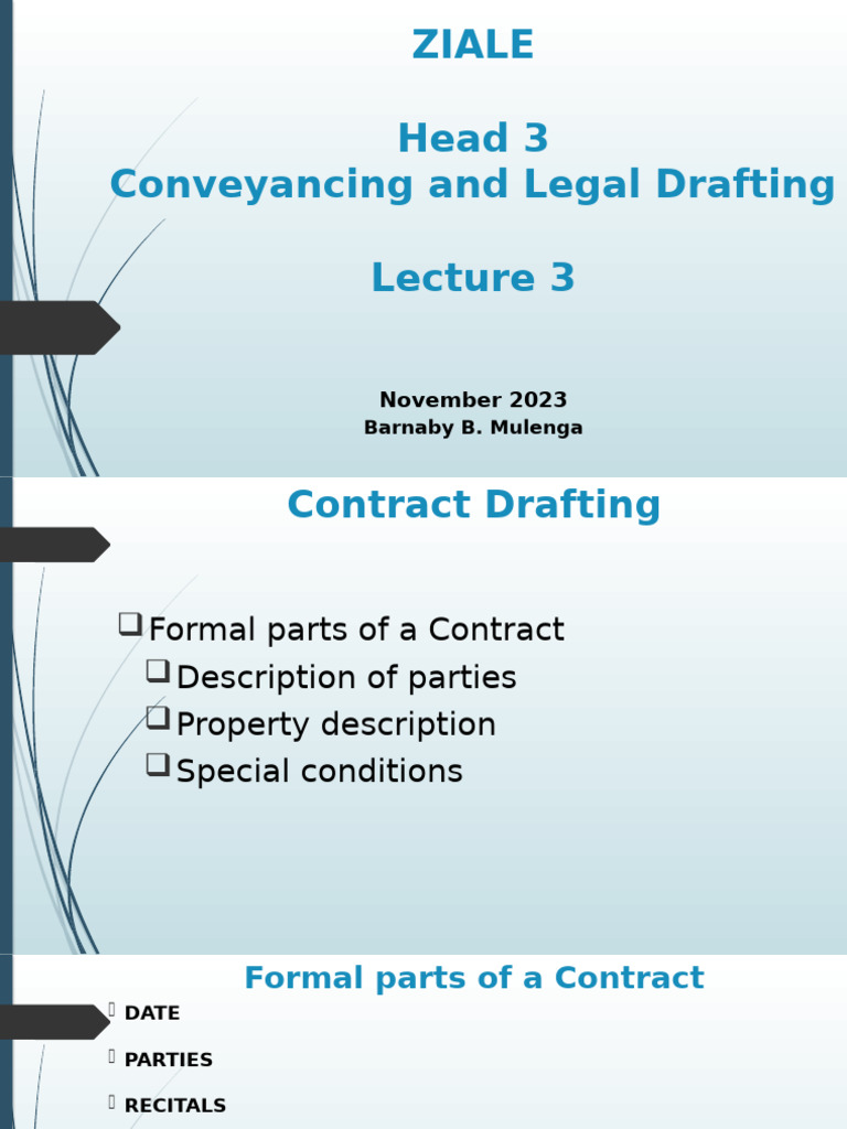 Conveyancing Lecture 3 2023 | PDF | Common Law | Property Law