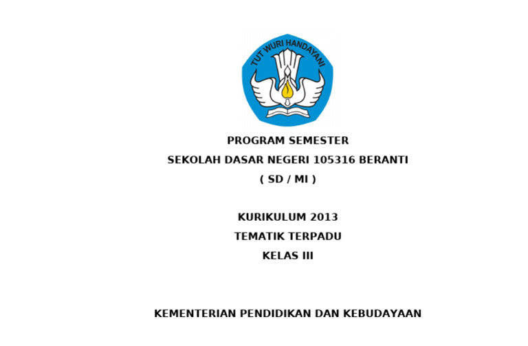 Sampul Program Semester | PDF