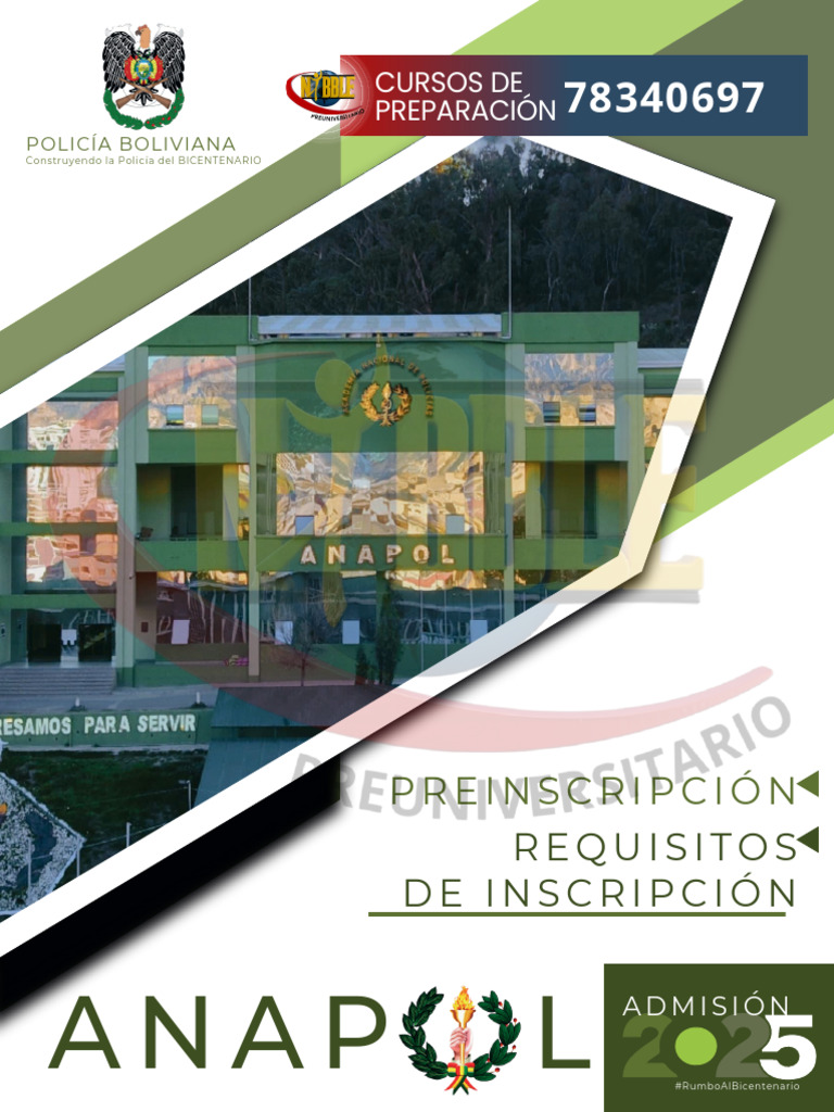 Anapol Admision 2025.nibble | PDF | Policía