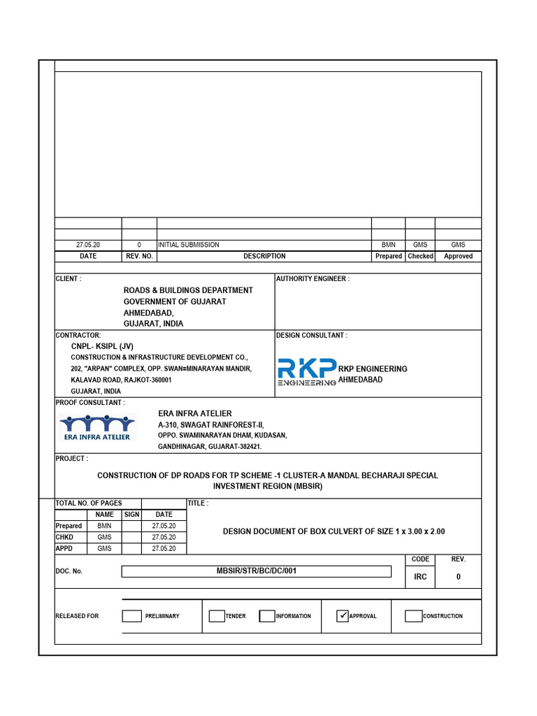 Design of Box Culvert | PDF | Building Engineering | Structural Engineering