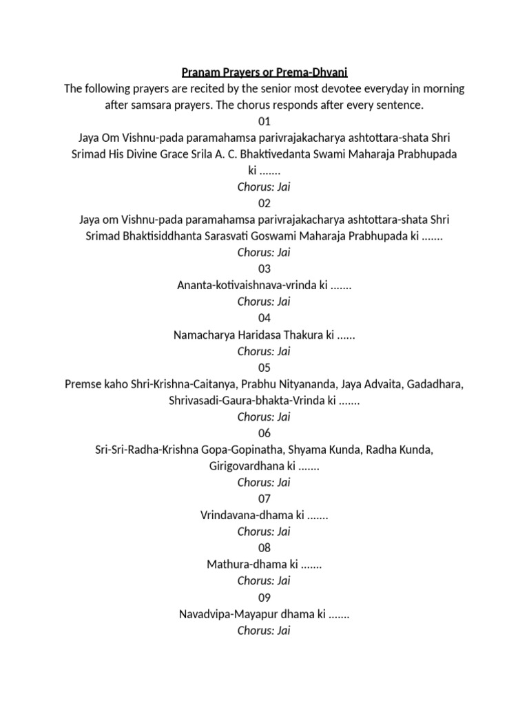 Pranam Prayers for Devotees | PDF | Hindu Gods | Theistic Indian Philosophy