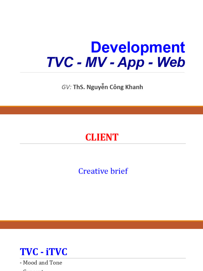 Bài 4 - Dvelopment TVC Và | PDF