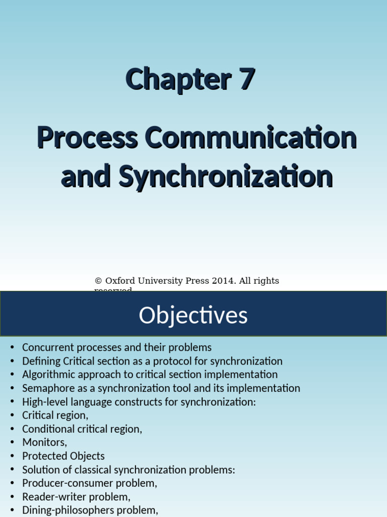 Chapter-7 Process Communication and Synchronization | PDF | Computer Science | Concurrency ...