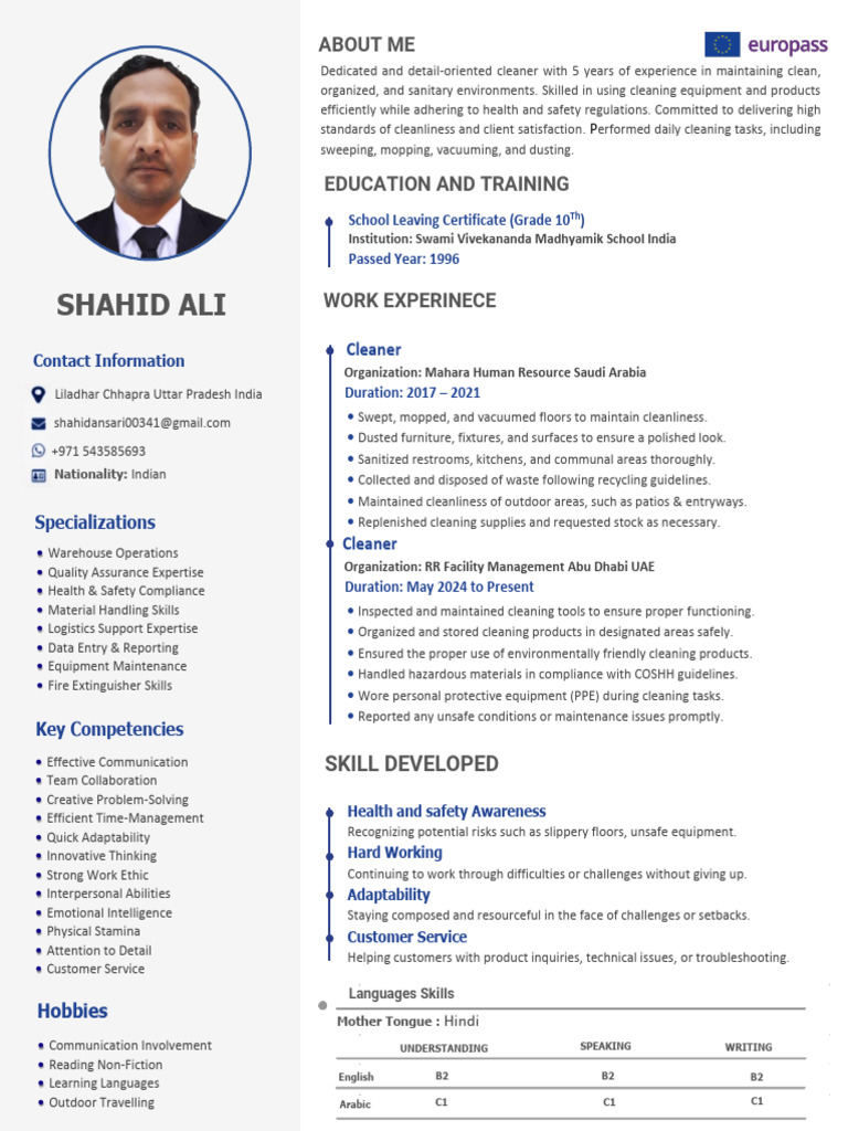 Shahid Ali | PDF | Occupational Safety And Health