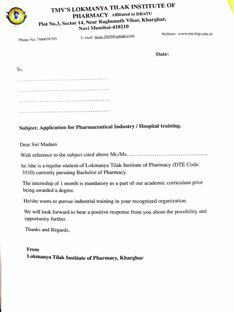 College Letter | PDF