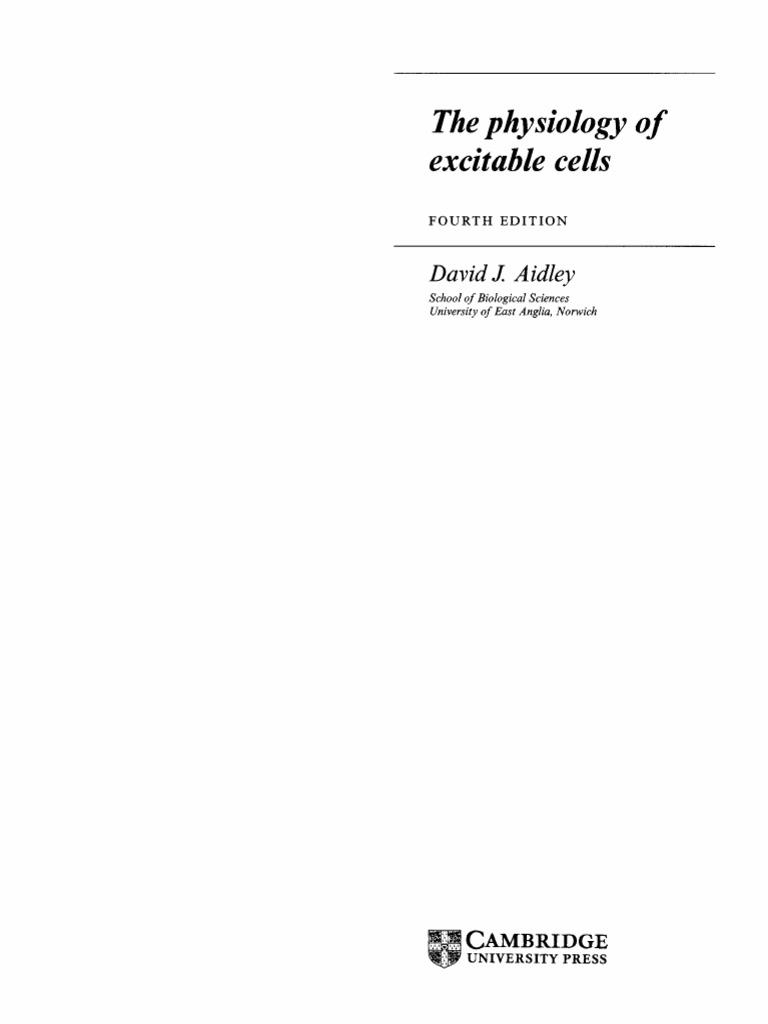 Physiology of Excitable Cells 10 pages | PDF