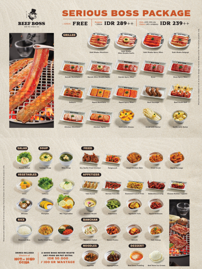 Gyukaku Catering Menu Karawang | PDF | Soup | Tofu