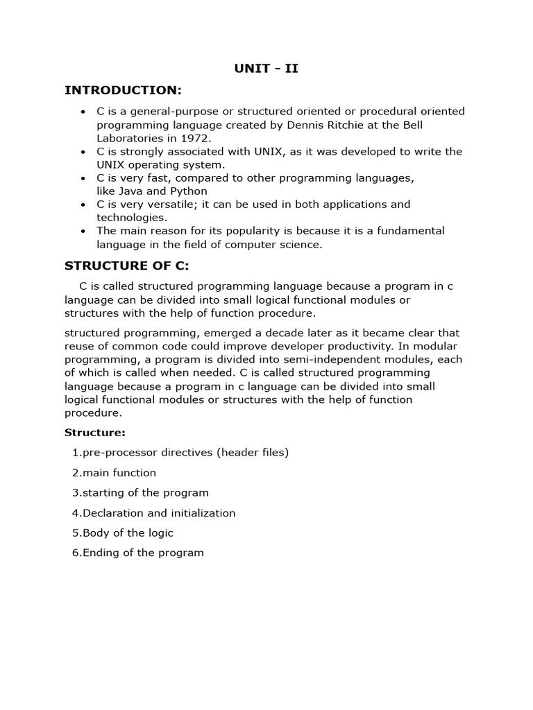 unit 2 | PDF | Integer (Computer Science) | Computer Program unit 2 | PDF | Integer (Computer Science) | Computer Program
