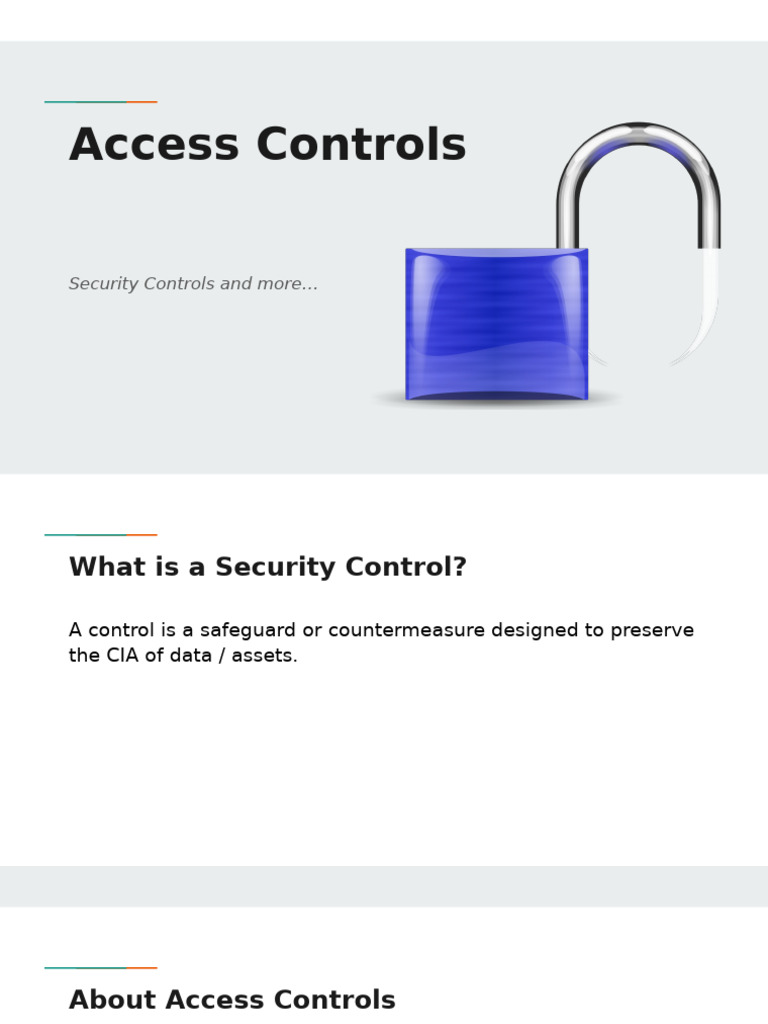 Access Controls 2.0 | PDF | Access Control | Security Technology