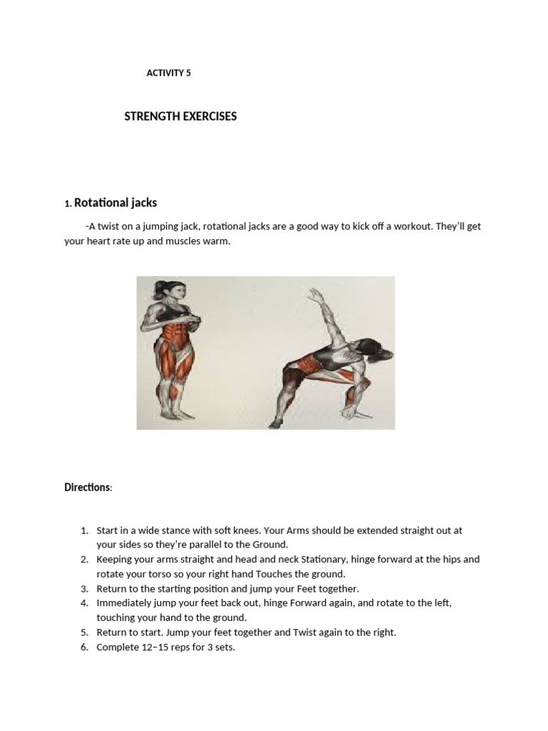 Strength Exercises | PDF | Strength Training | Musculoskeletal System