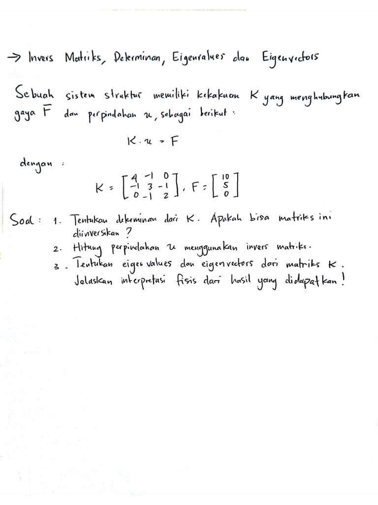 Contoh Soal Eigenvalues | PDF