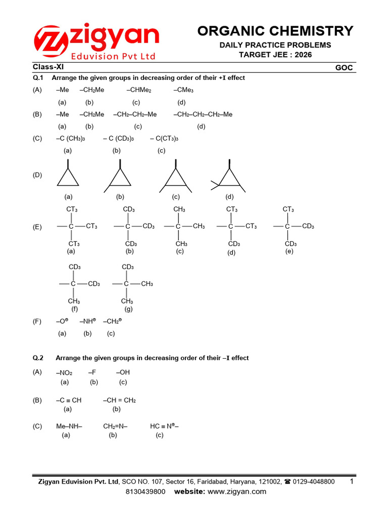 goc_quesbank | PDF | Chemical Compounds | Physical Chemistry goc_quesbank | PDF | Chemical Compounds | Physical Chemistry