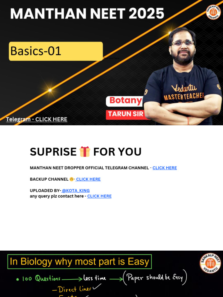 Basic of Botany 01 PDF | PDF