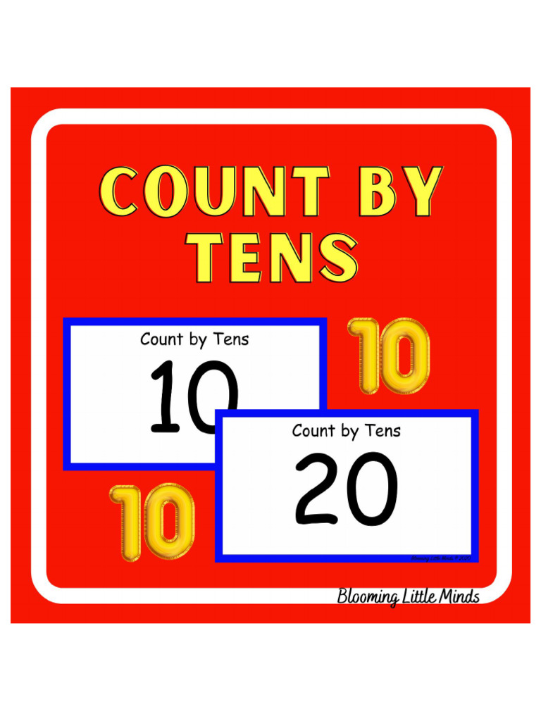 CountingbyTensDigitalFlashcards 1 | PDF