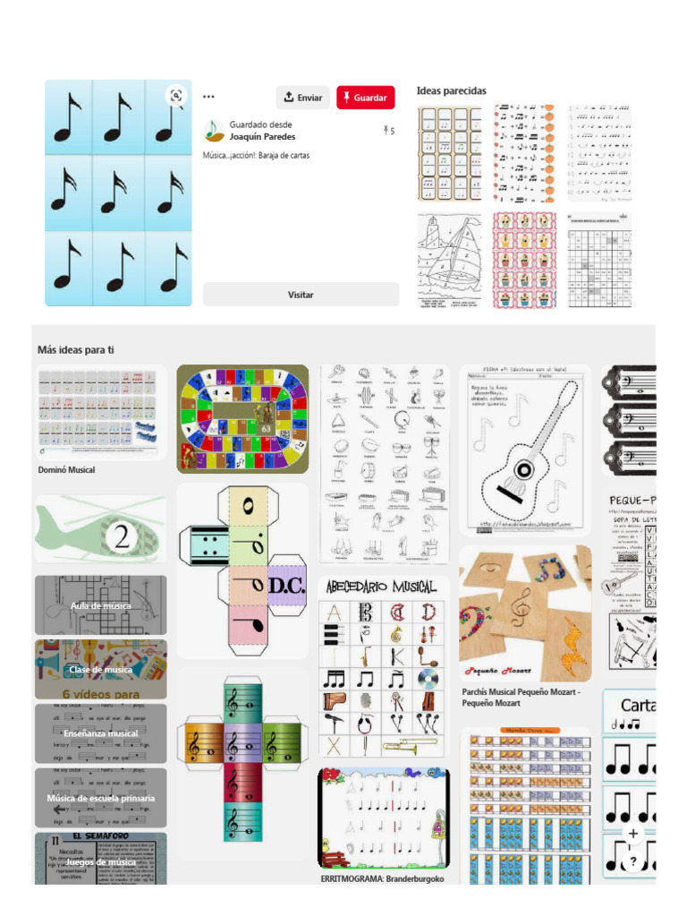 Cartas Musicales para la Enseñanza | PDF