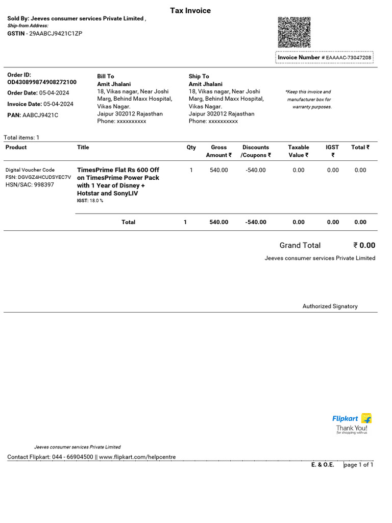 Philips Trimmer | PDF | Taxes | Payments