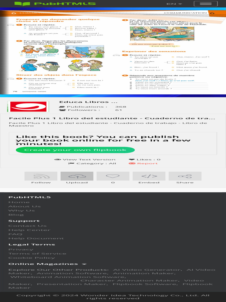 Facile Plus 1 Libro Del Estudiante - Cuaderno de Trabajo - Libro de Maestro - Educa Libros y ...