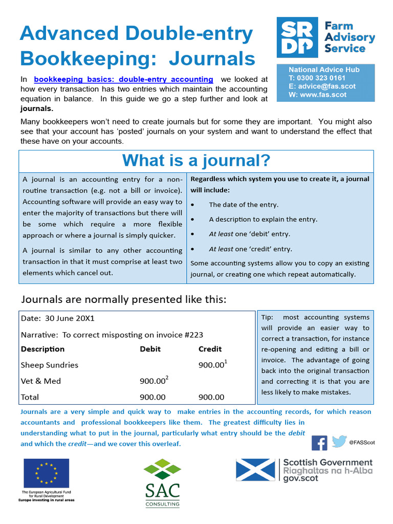 Bookkeeping Basics 2 Journals | PDF | Debits And Credits | Bookkeeping