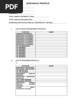 Barangay Officials Contact Directory | PDF