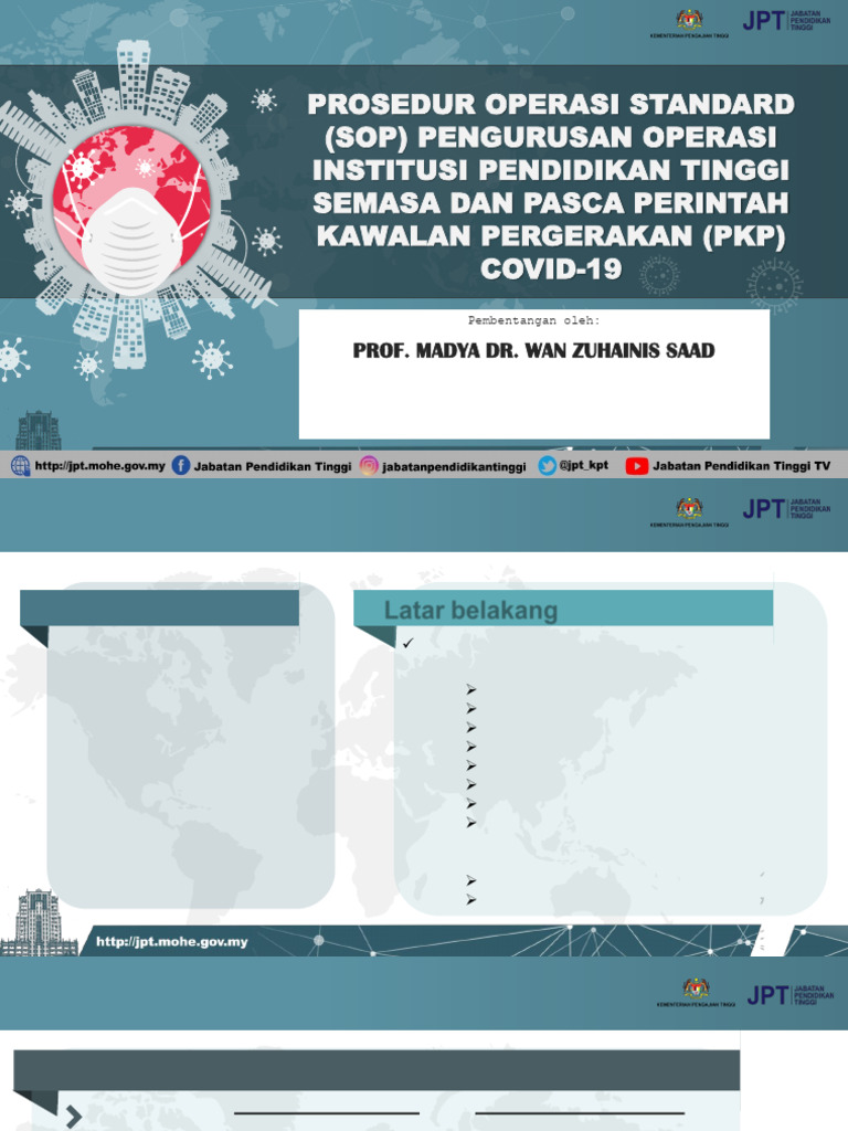 SOP Pengurusan IPT Pasca PKP COVID-19 | PDF