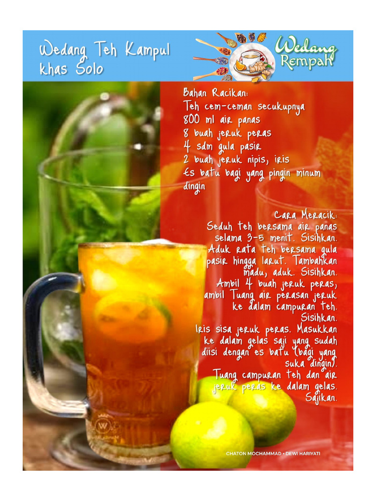 Wedang Teh Kampul | PDF