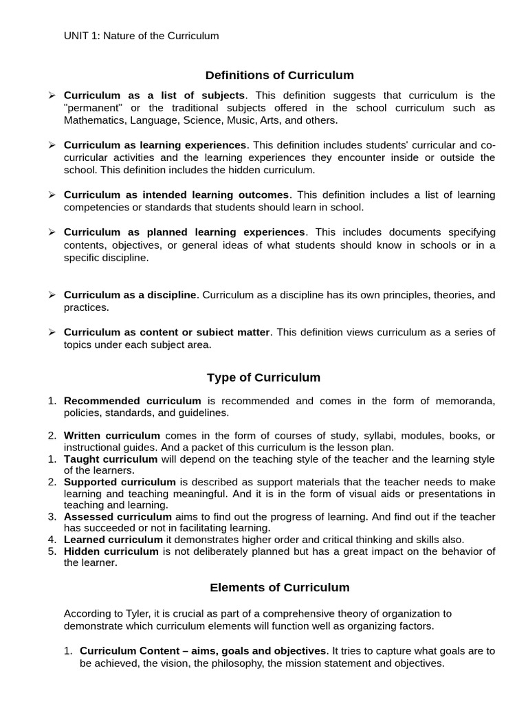 prof ed 109 reviewer | PDF | Curriculum | Learning