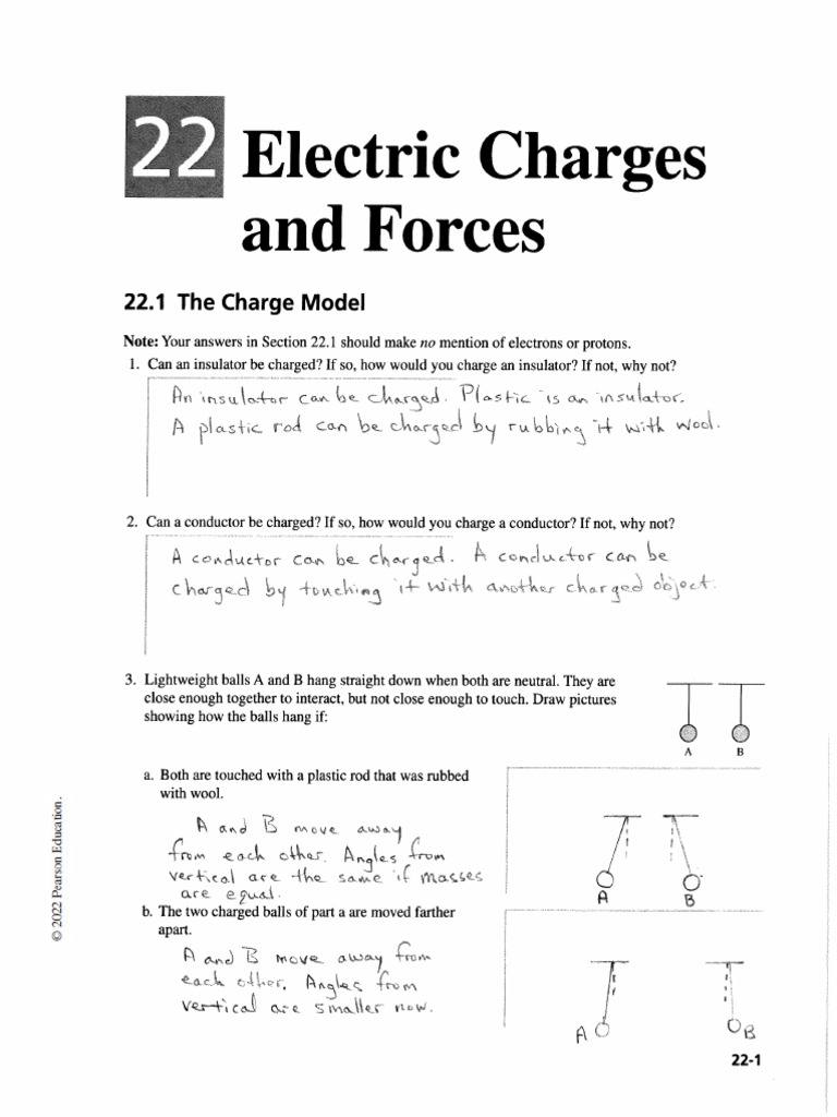 Electric Charges: Proton & Electron Forces | PDF