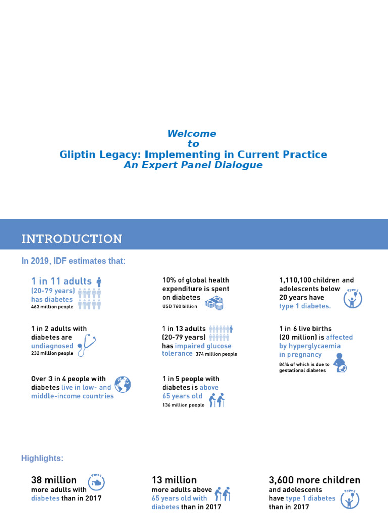 Gliptin Legacy Implementing in Current Practice An Expert Panel ...