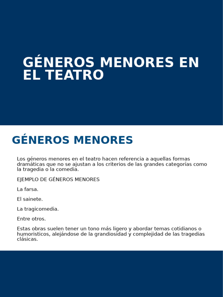 Presentación | PDF | Teatro | Comedia