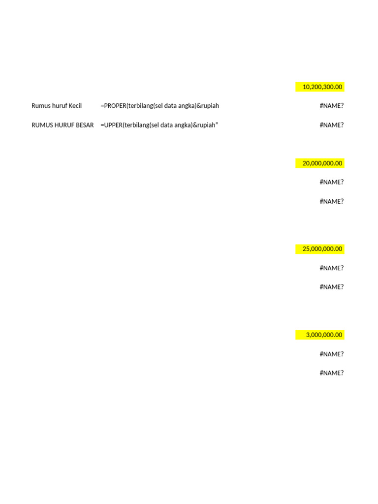 Contoh Terbilang | PDF