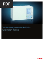RET620 Application Manual | PDF | Electrical Engineering | Computing