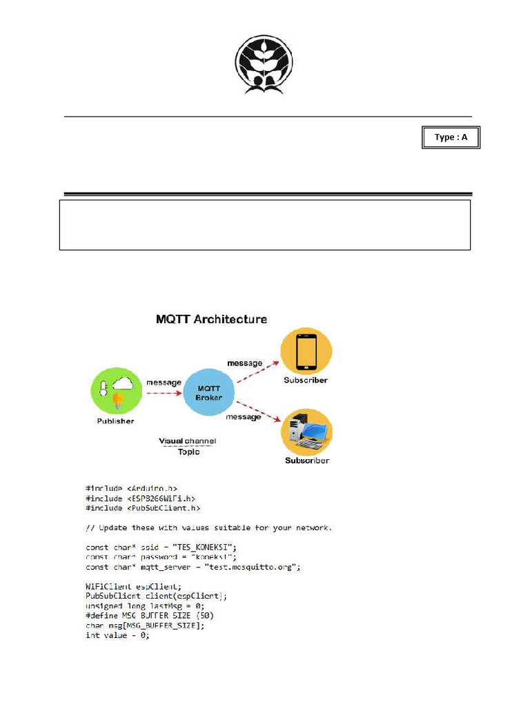 Soal UTS-IOT2-Tipe A-RLY 2024 | PDF