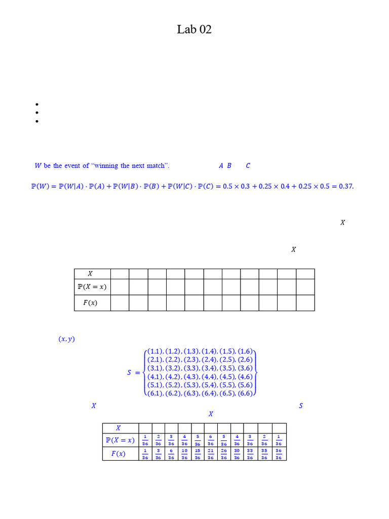 ENG5001_Lab2 2023-03-12 solution | PDF | Probability Density Function | Probability Distribution