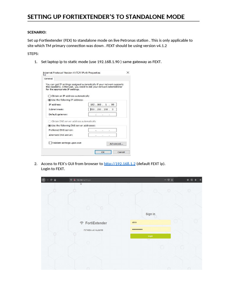 Fortiextender Guideline Standalone | PDF | Computing | Software
