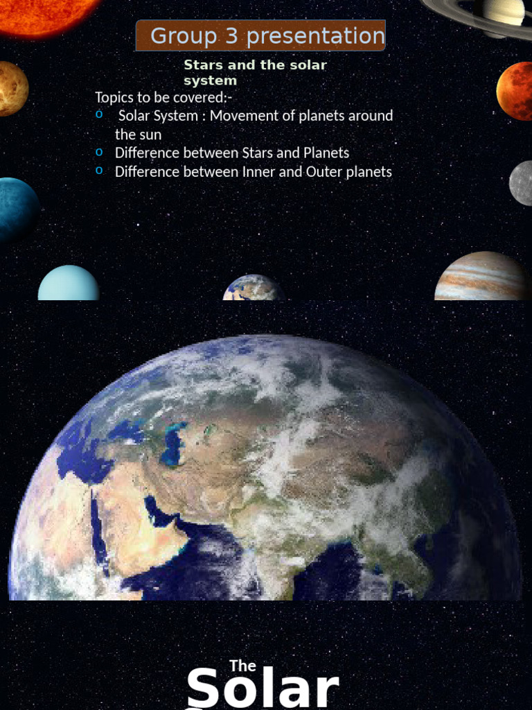 Solar System ppt | PDF | Planets | Solar System