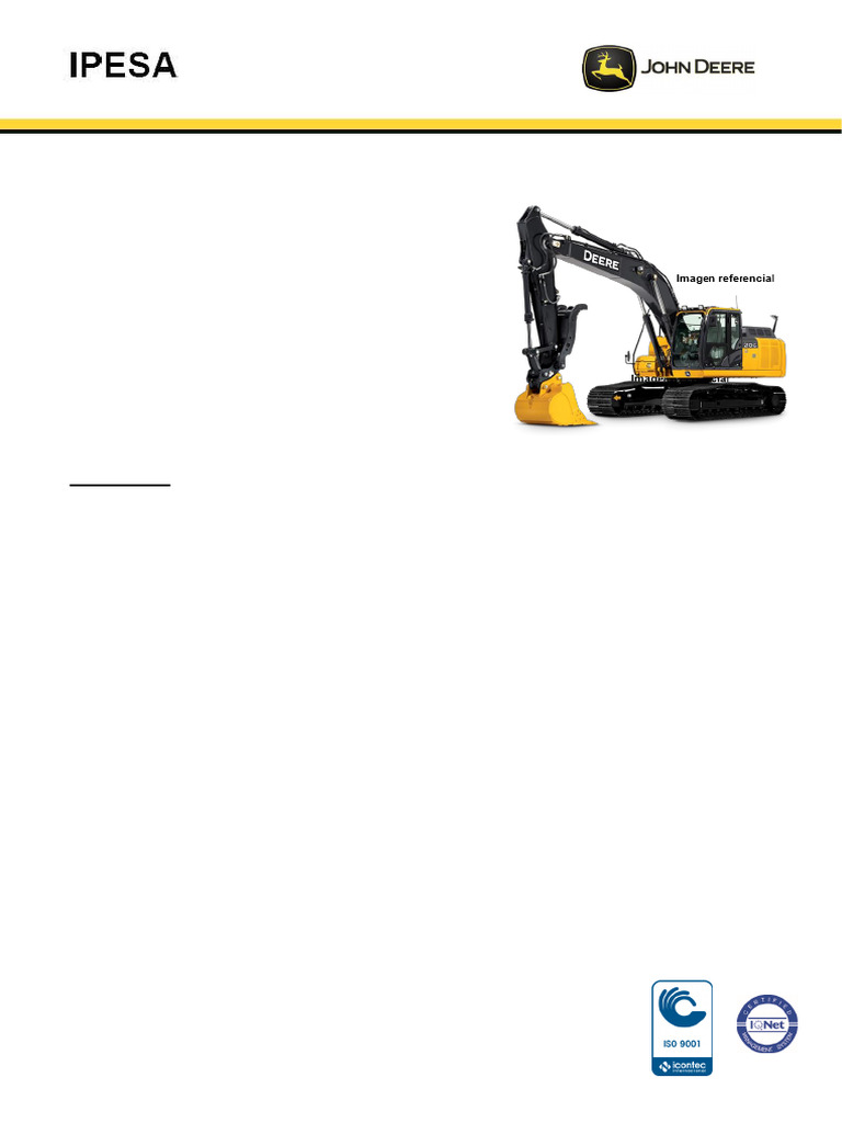 Cotización 034-2020 Excavadora 210G MD PACCARITAMBO | PDF | Vehículo de ...