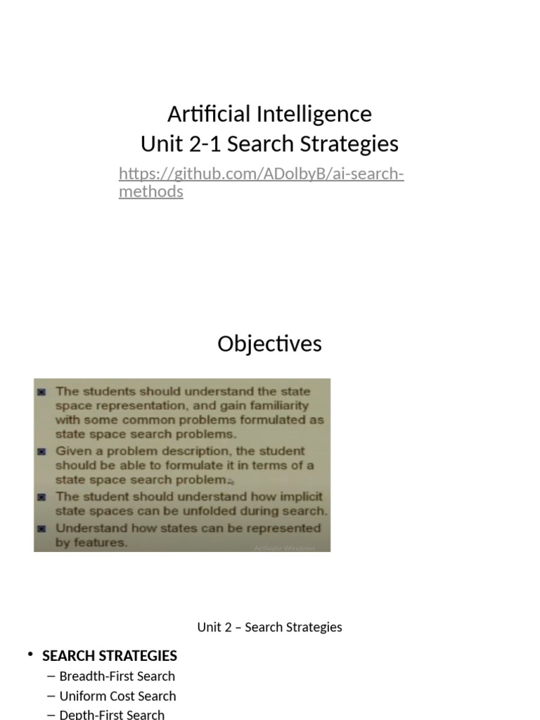19Z701-AI-Unit-2-1 Search Strategies | PDF | Applied Mathematics | Theoretical Computer Science