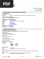 P10 Methane in Argon MSDS | PDF | Dangerous Goods | Toxicity