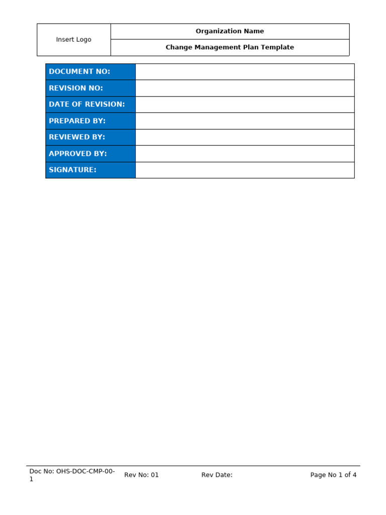 Change Management Plan | PDF | Change Management | Business