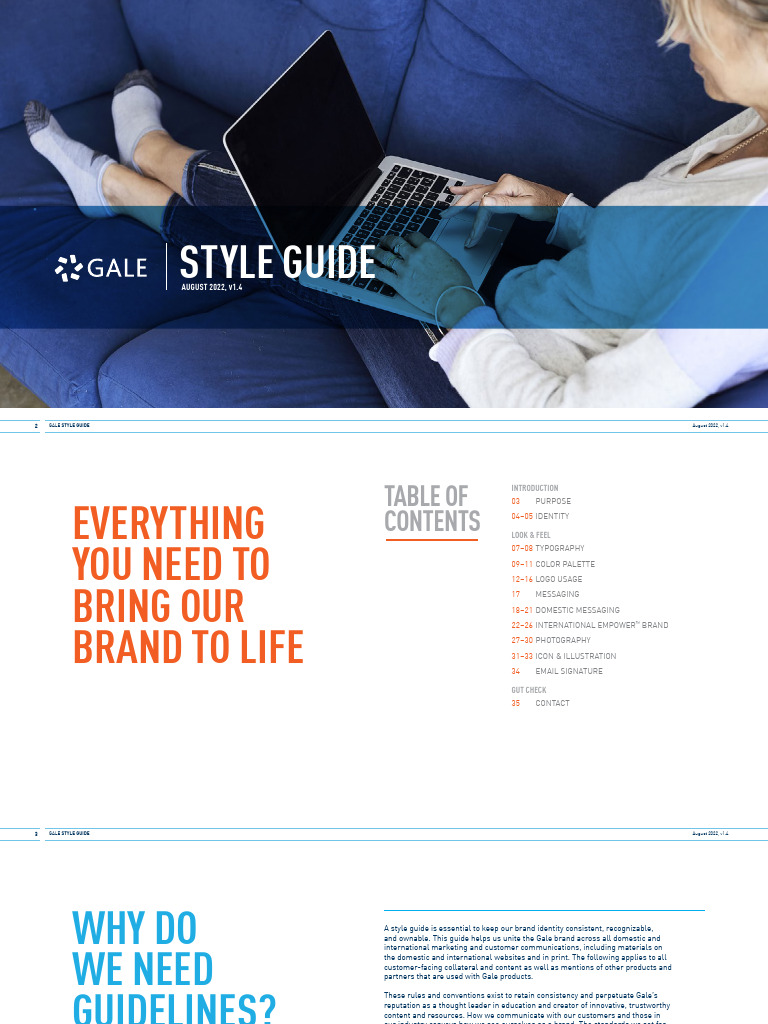 Gale Style Guide FY23 Q1 | PDF | Pixel | Brand