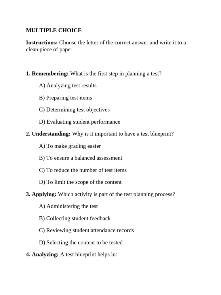 MULTIPLE CHOICE - Aliena | PDF
