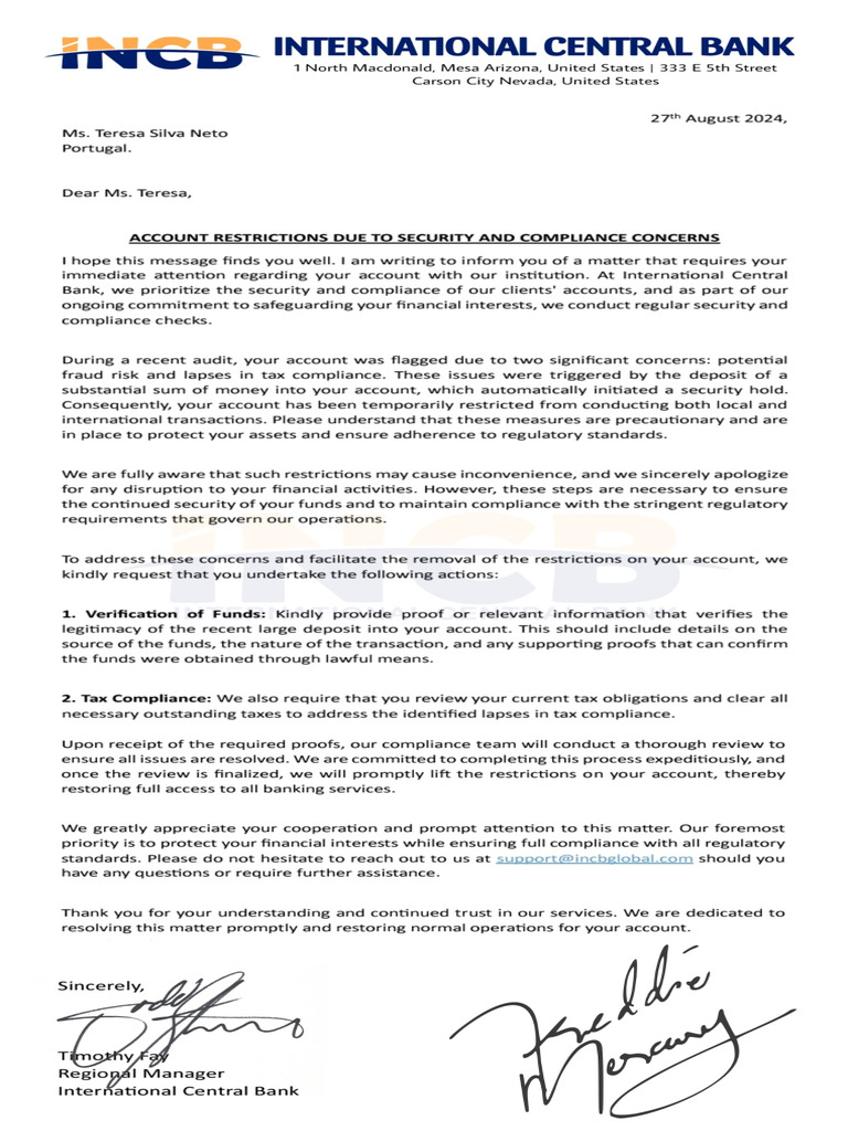 Account Restrictions | PDF