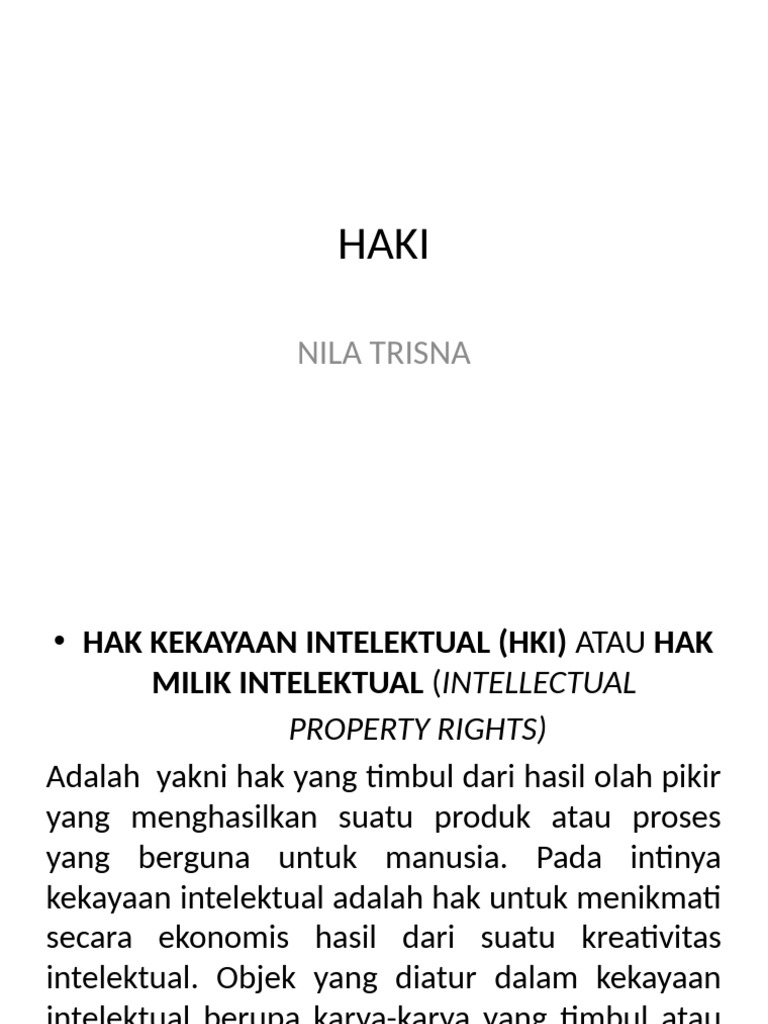 Materi HAKI | PDF