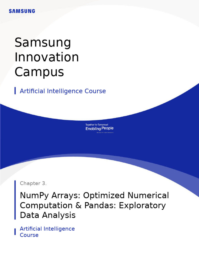 SIC - AI - Chapter 3. Exploratory Data Analysis - v2.1 | PDF | Data Type | Pointer (Computer ...