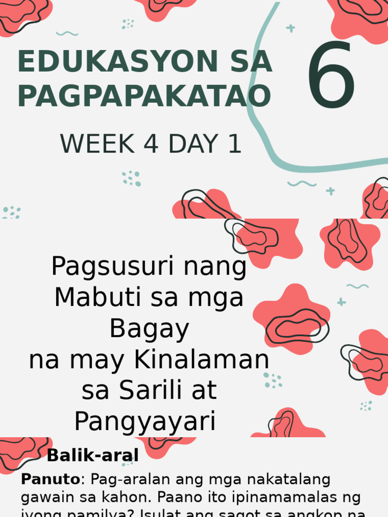 Esp 6 Week 4 Day 1 4 | PDF