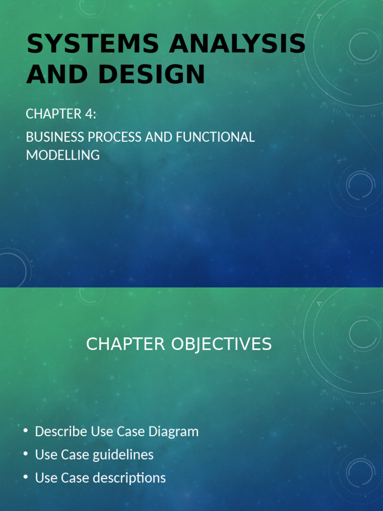 FAST 1053 SAD Chap4_1 - Business Process and Functional Modelling | PDF | Use Case | System