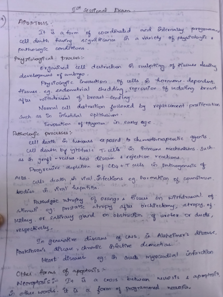 Pathology 1st Sessional Assignment | PDF