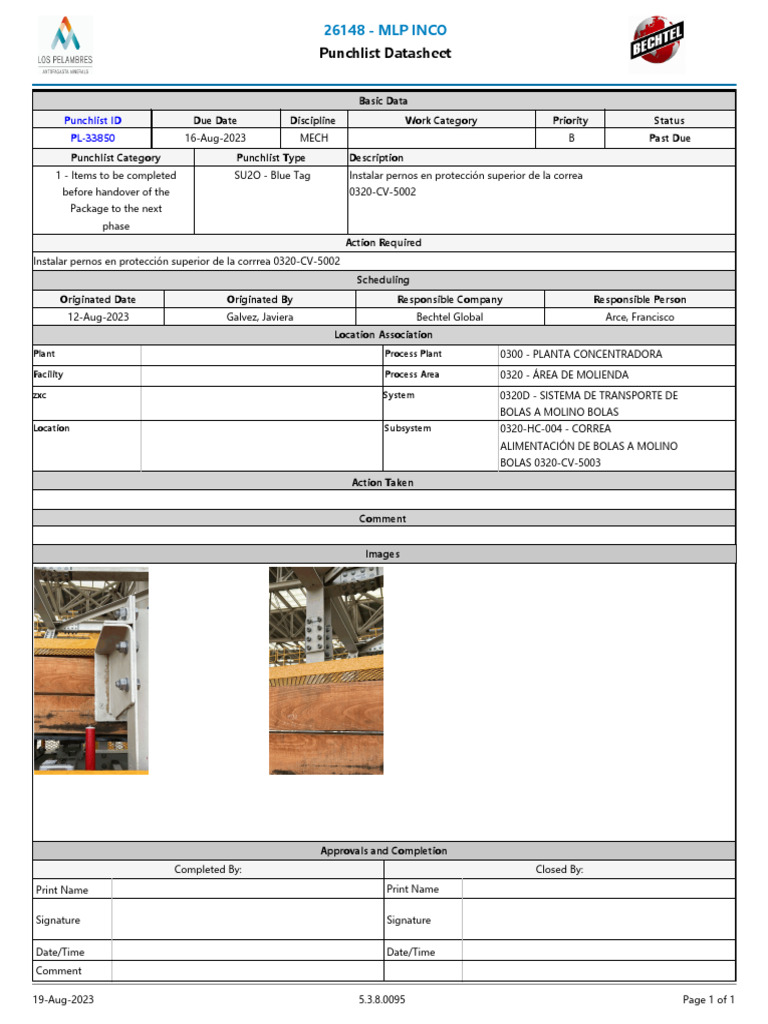 Punchlist Datasheet (7) | PDF