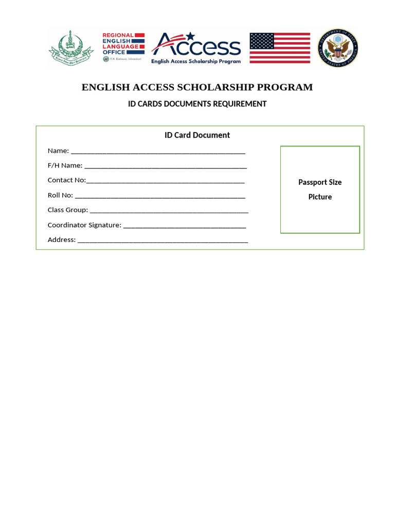 Student Cards Documents | PDF